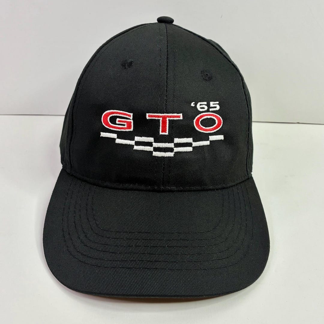 1965 Pontiac GTO Hat 65 Black Baseball Cap Muscle Car Embroidered Hat ...