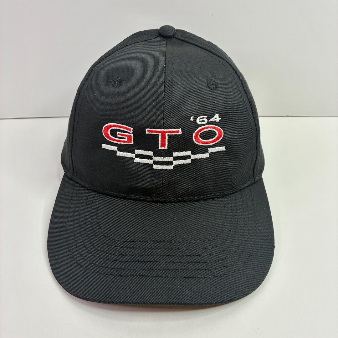 1964 Pontiac GTO Hat 64 Black Baseball Cap Muscle Car Embroidered Hat ...