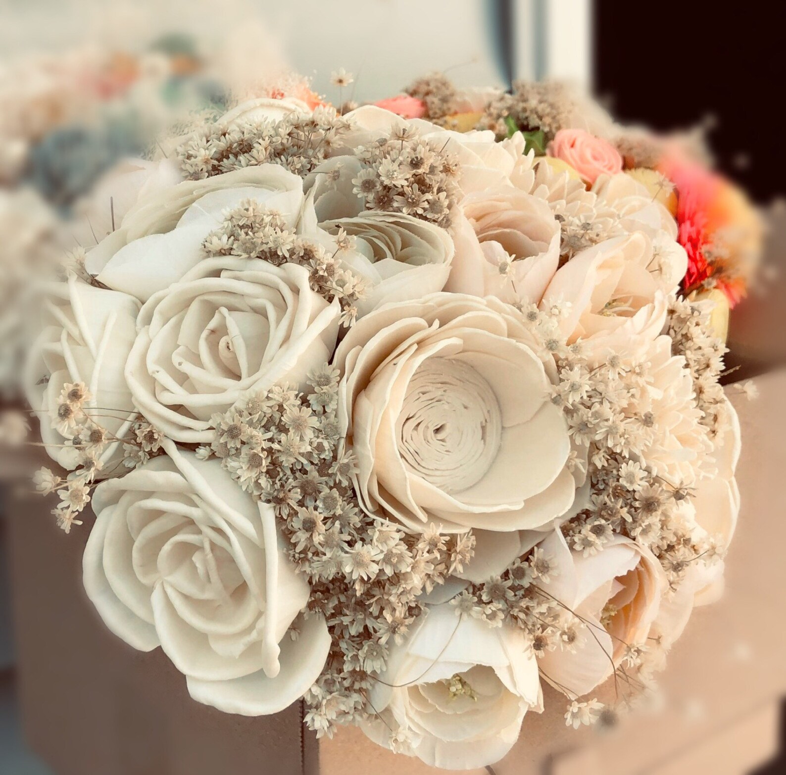 Round Wedding Bouquetbridal Bouquetsucculent Bridal - Etsy