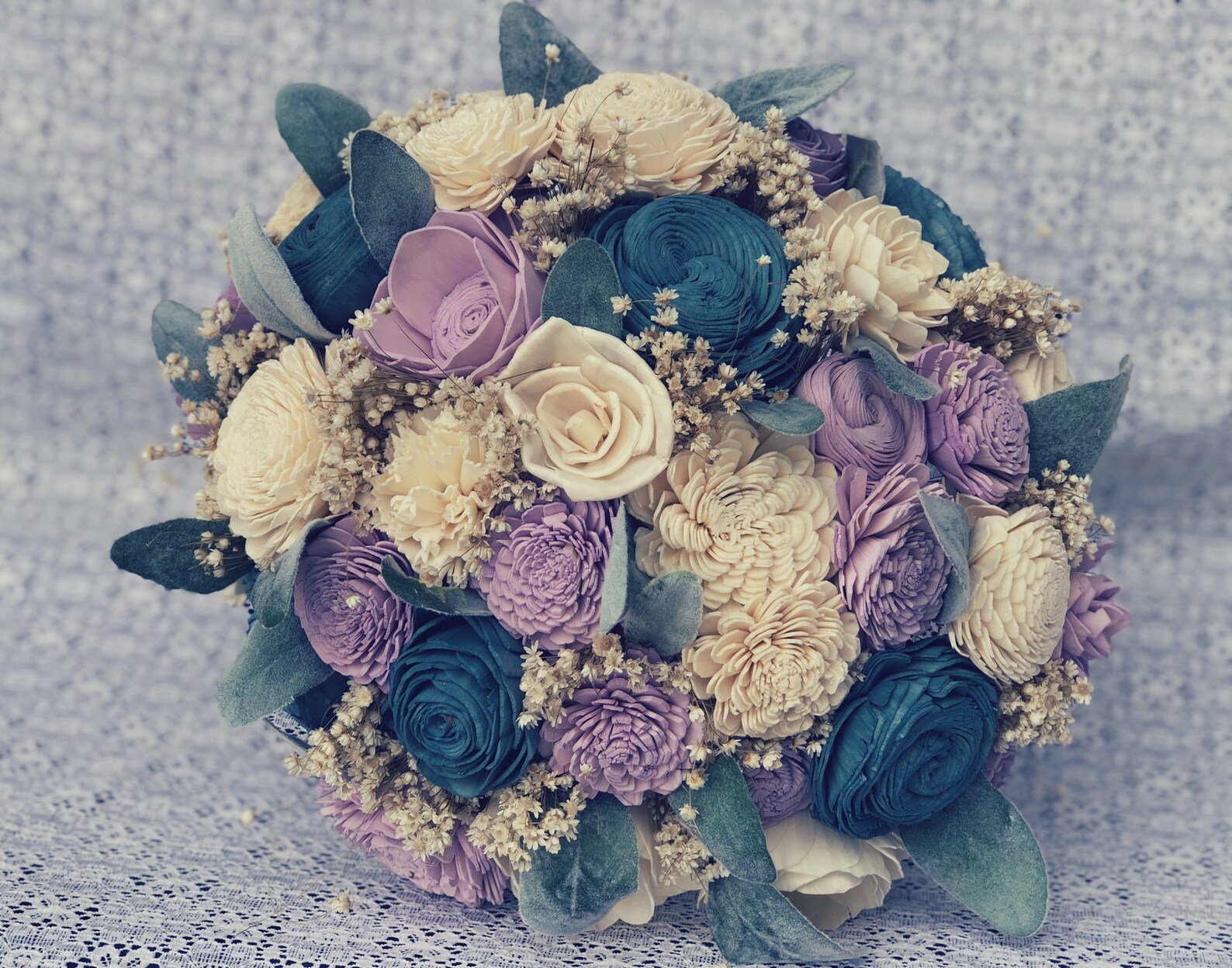 Round Wedding Bouquetbridal Bouquetsucculent Bridal - Etsy