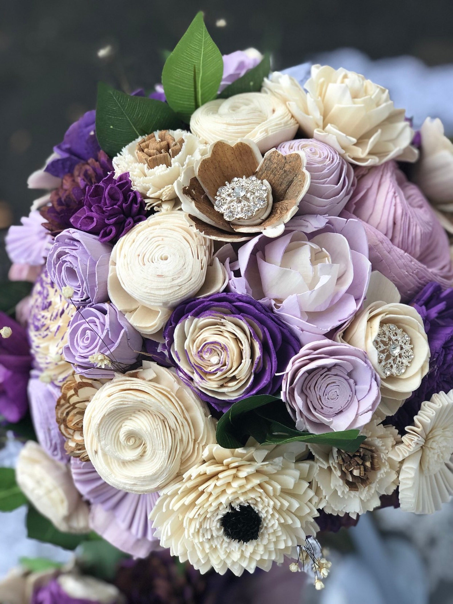 Round Wedding Bouquetbridal Bouquetsucculent Bridal - Etsy