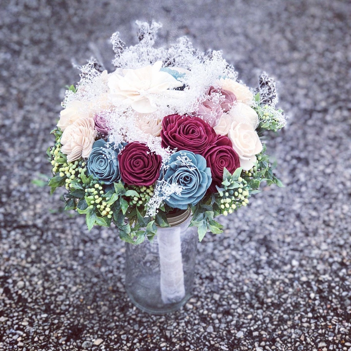 Round Wedding Bouquetbridal Bouquetsucculent Bridal | Etsy