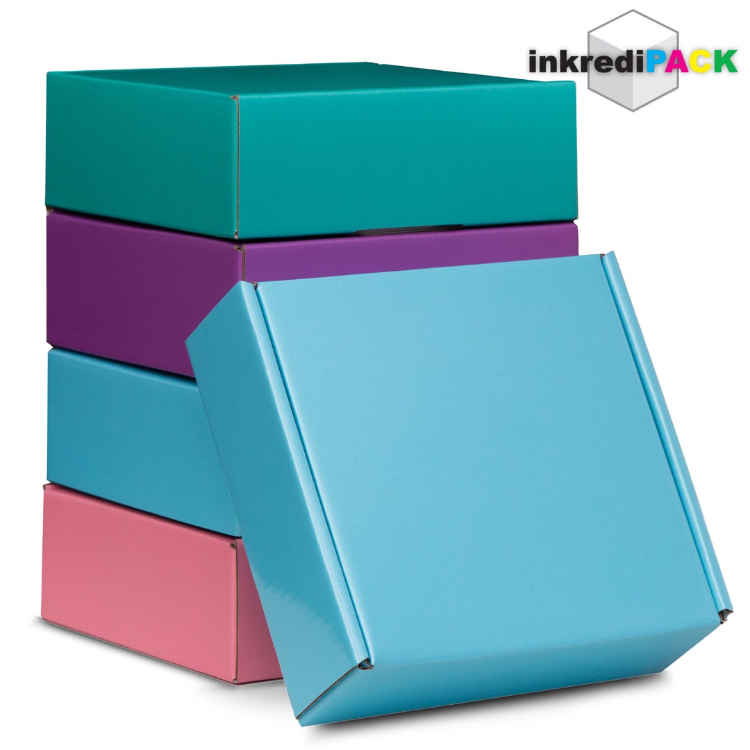Inkredipack™ Easy Fold Corrugated Glossy Finish Gift Box, Shipping Box ...