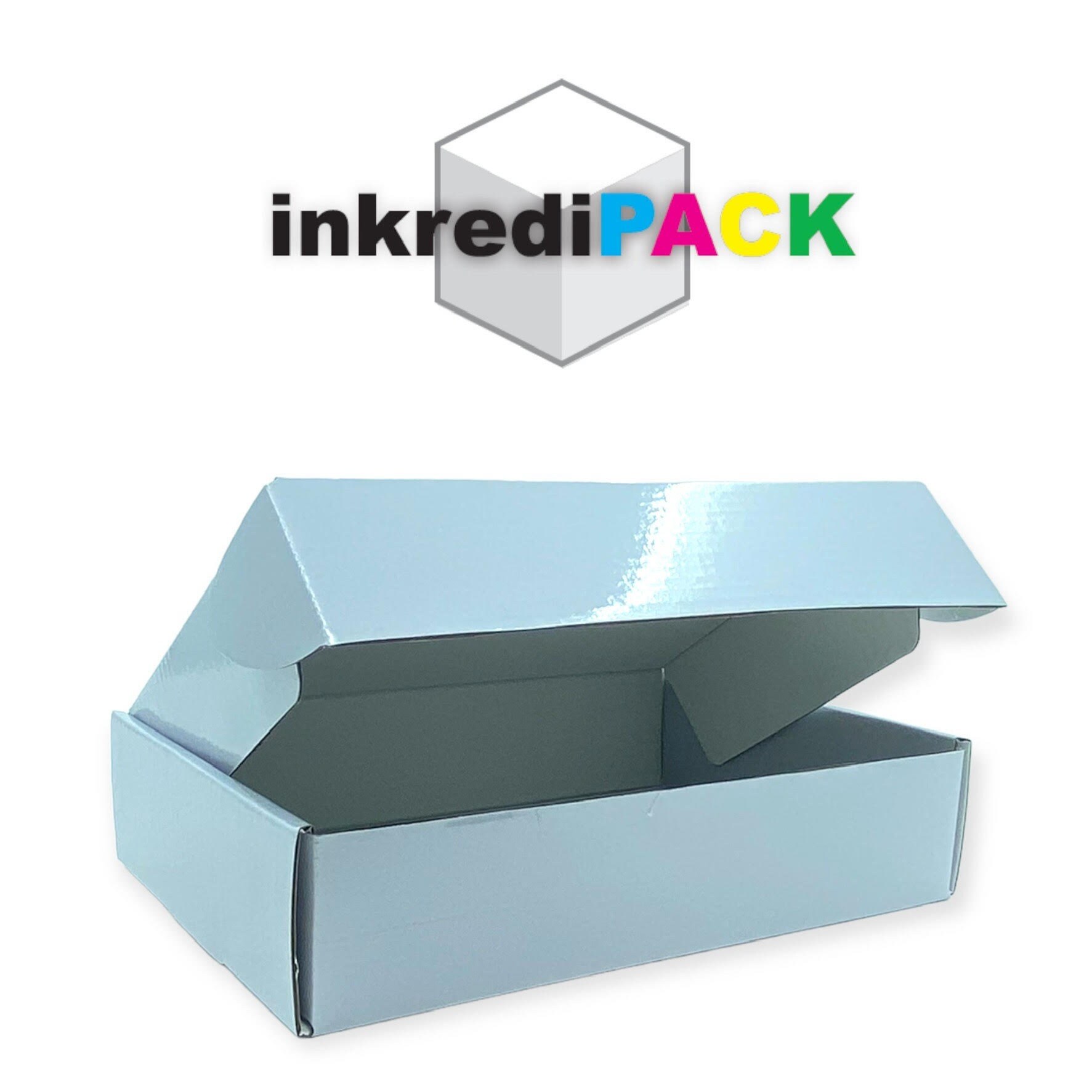 Inkredipack™ Easy Fold Corrugated Glossy Finish Gift Box, Shipping Box ...