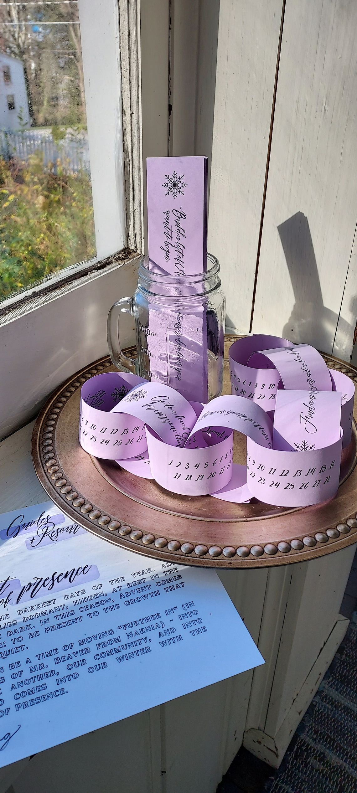 Printable Couples Advent Activity Chain Advent Devotions Download ...