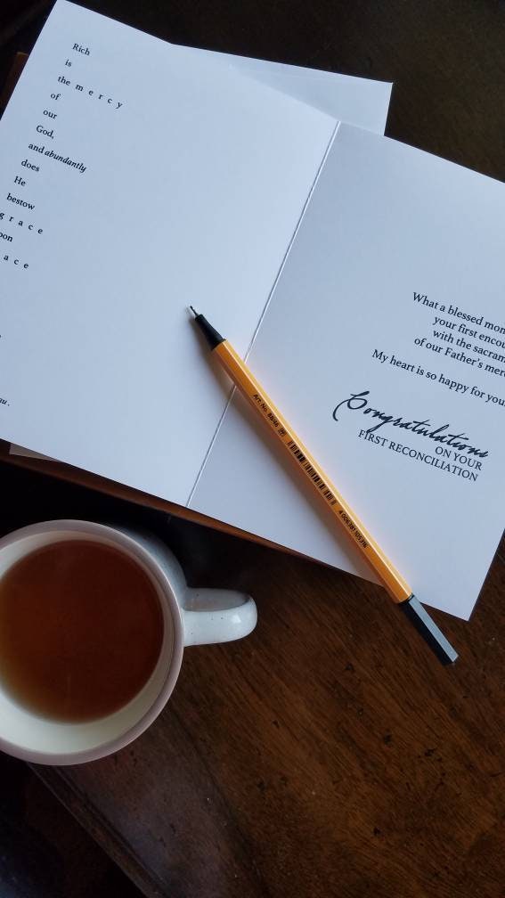 First Reconciliation Card | Happy First Reconciliation | First ...