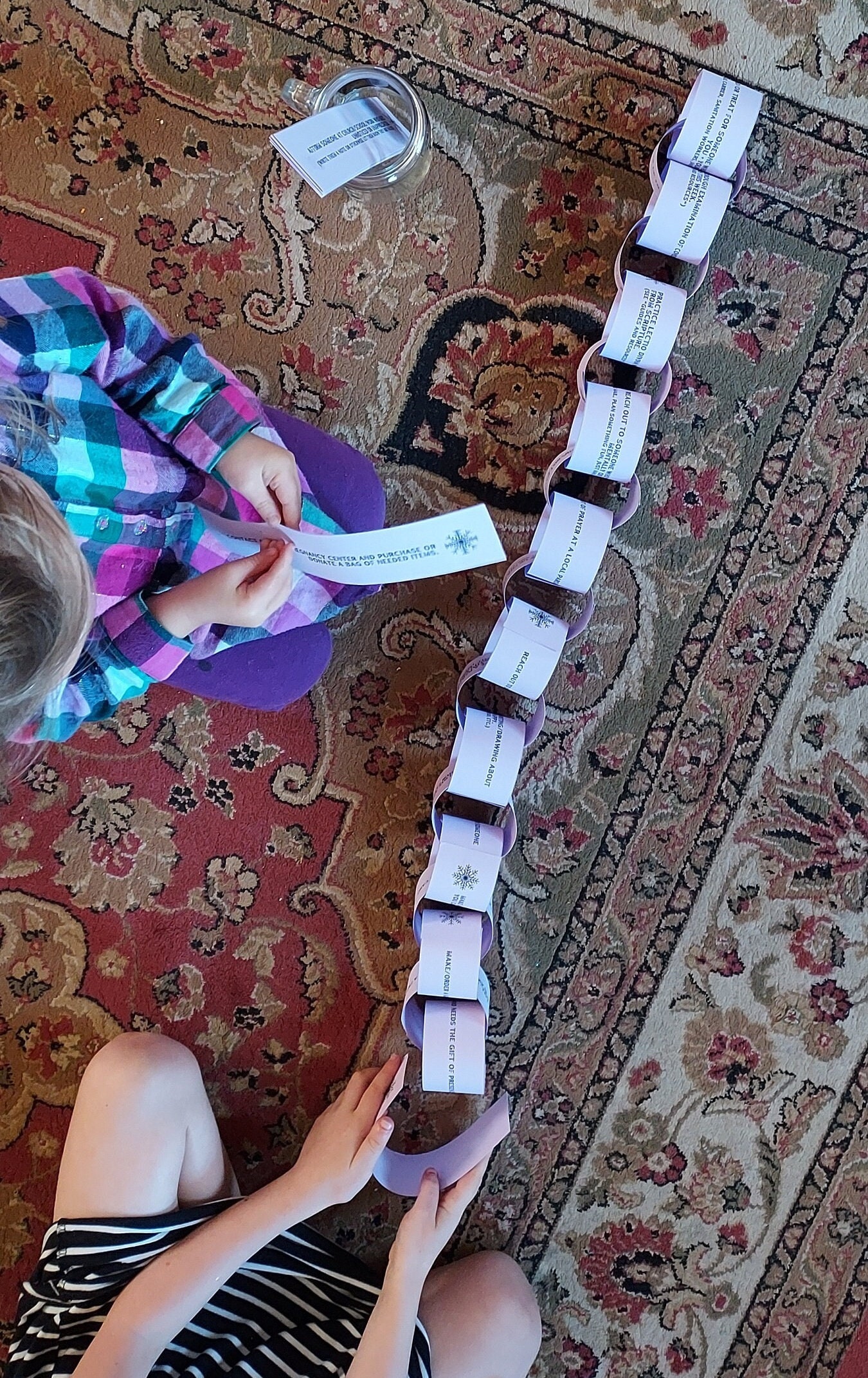 Printable Family Advent Chain Catholic Advent Activity Chain Advent ...