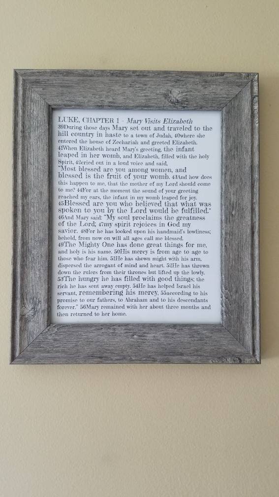 The Visitation Gospel Print Digital Download Scripture Printable ...