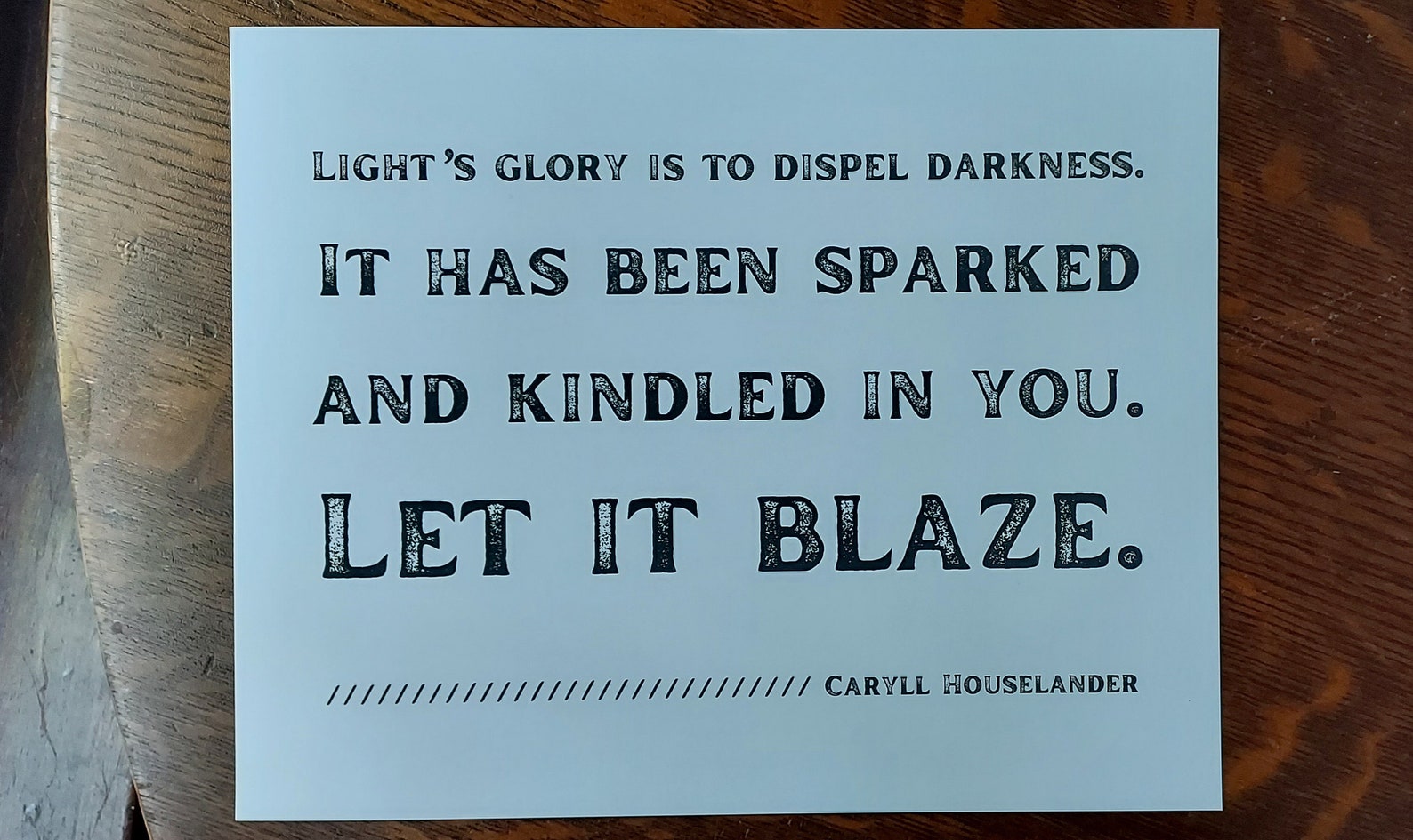 Let It Blaze Quote Print | Catholic Wall Decor | Religious Wall Art ...