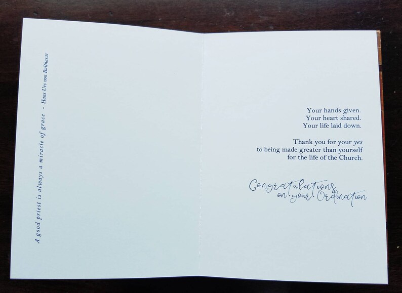 Ordination Card | "given" | Priestly Ordination | Diaconate Ordination ...
