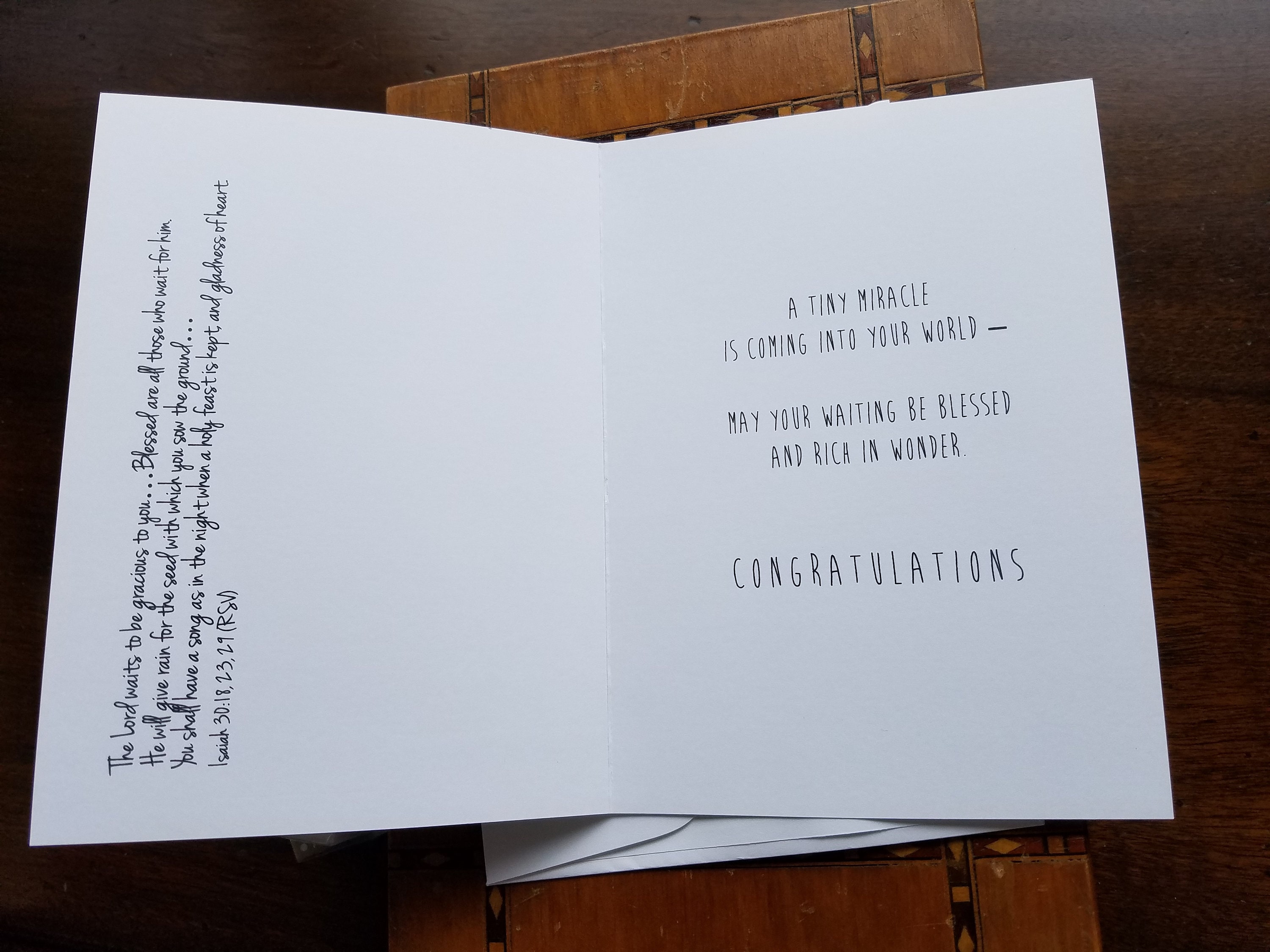 New Baby Card | Expecting Baby Card | Expectant Mother | Mom-to-be ...