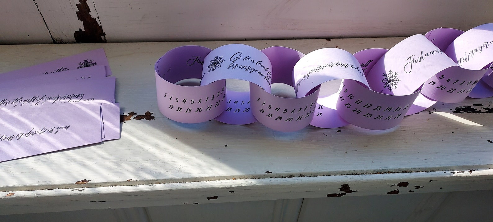 Printable Couples Advent Activity Chain Advent Devotions Download ...