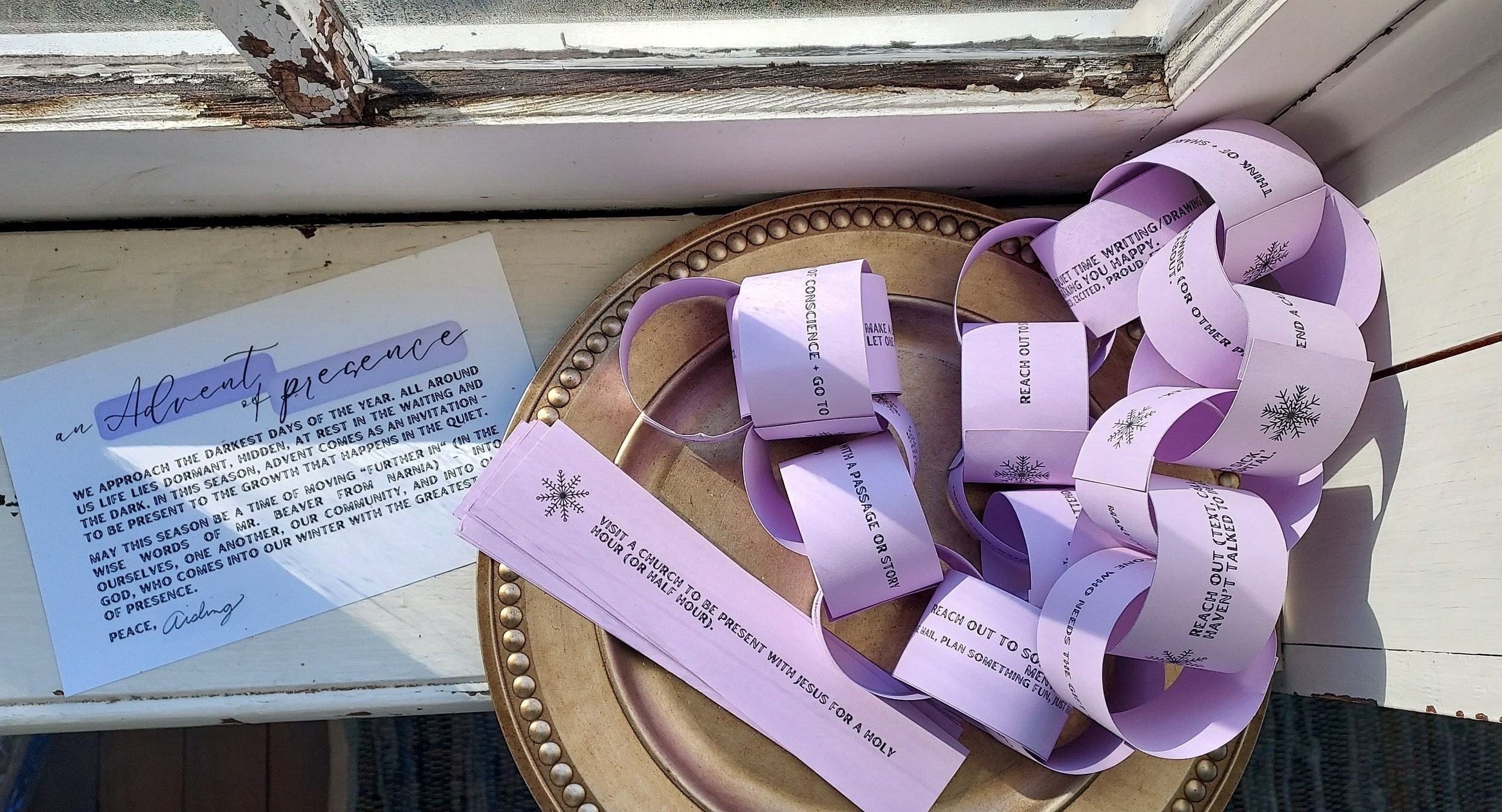 Printable Family Advent Chain Catholic Advent Activity Chain Advent ...