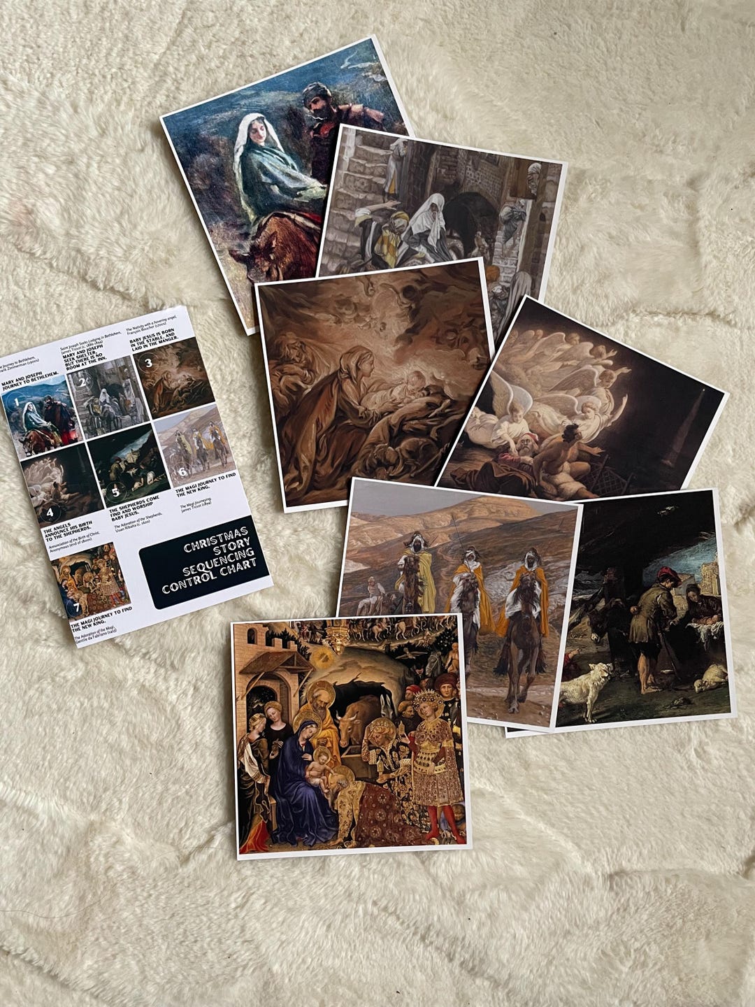 Christmas Story Sequencing Activity Set | Advent Story Cards | Catholic ...