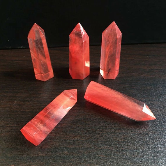 Red Quartz Crystals