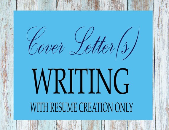 Cover Letter Cover Letter With Resume - Etsy