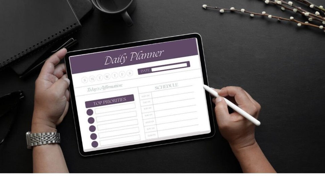 Daily Planner, Good Notes Planner, Instant Download - Etsy