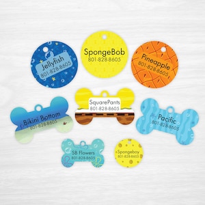 Spongebob Squarepants Collection - Personalized Pet Tags, Dog Tags for ...