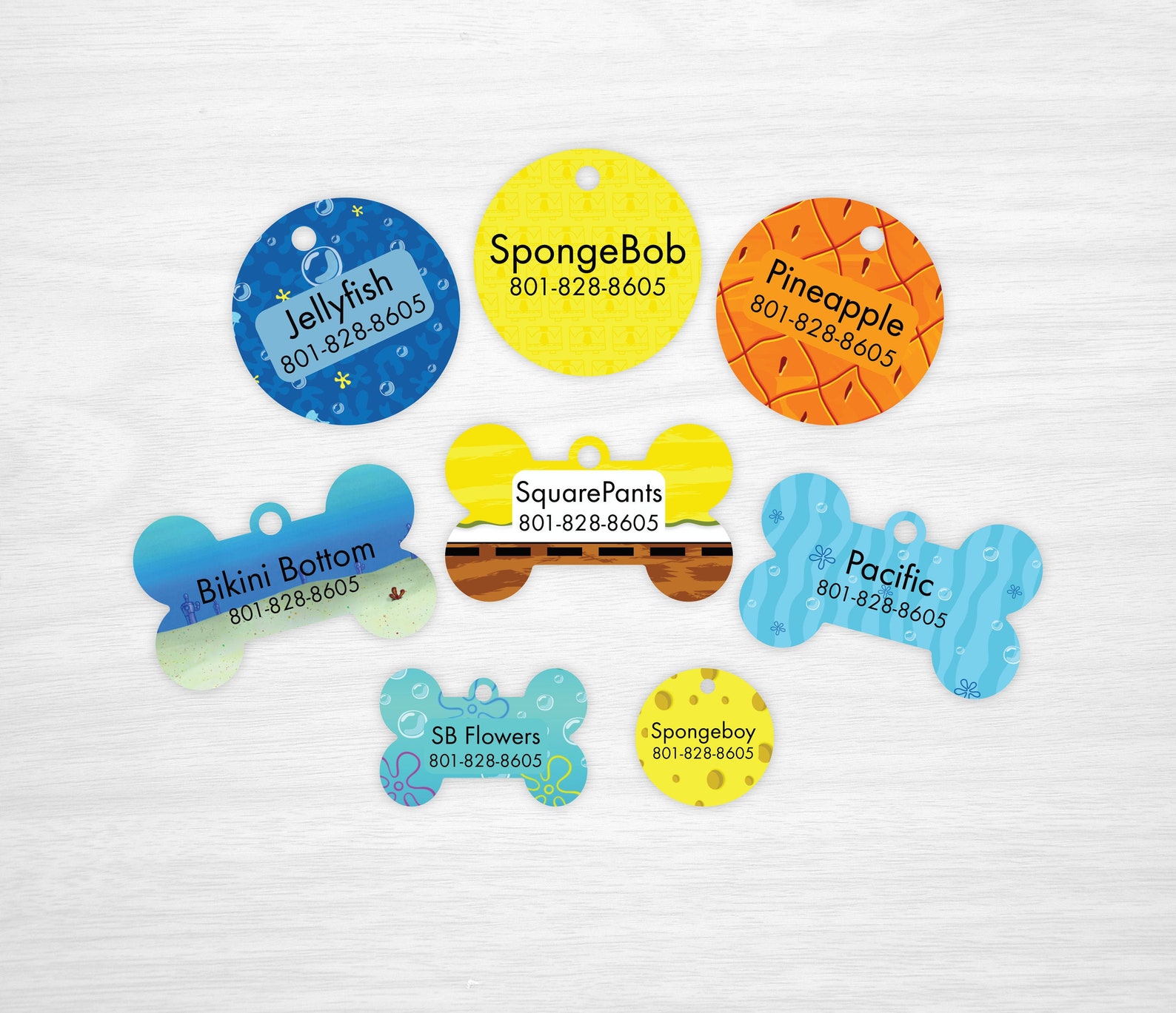 Spongebob Squarepants Collection - Personalized Pet Tags, Dog Tags for ...
