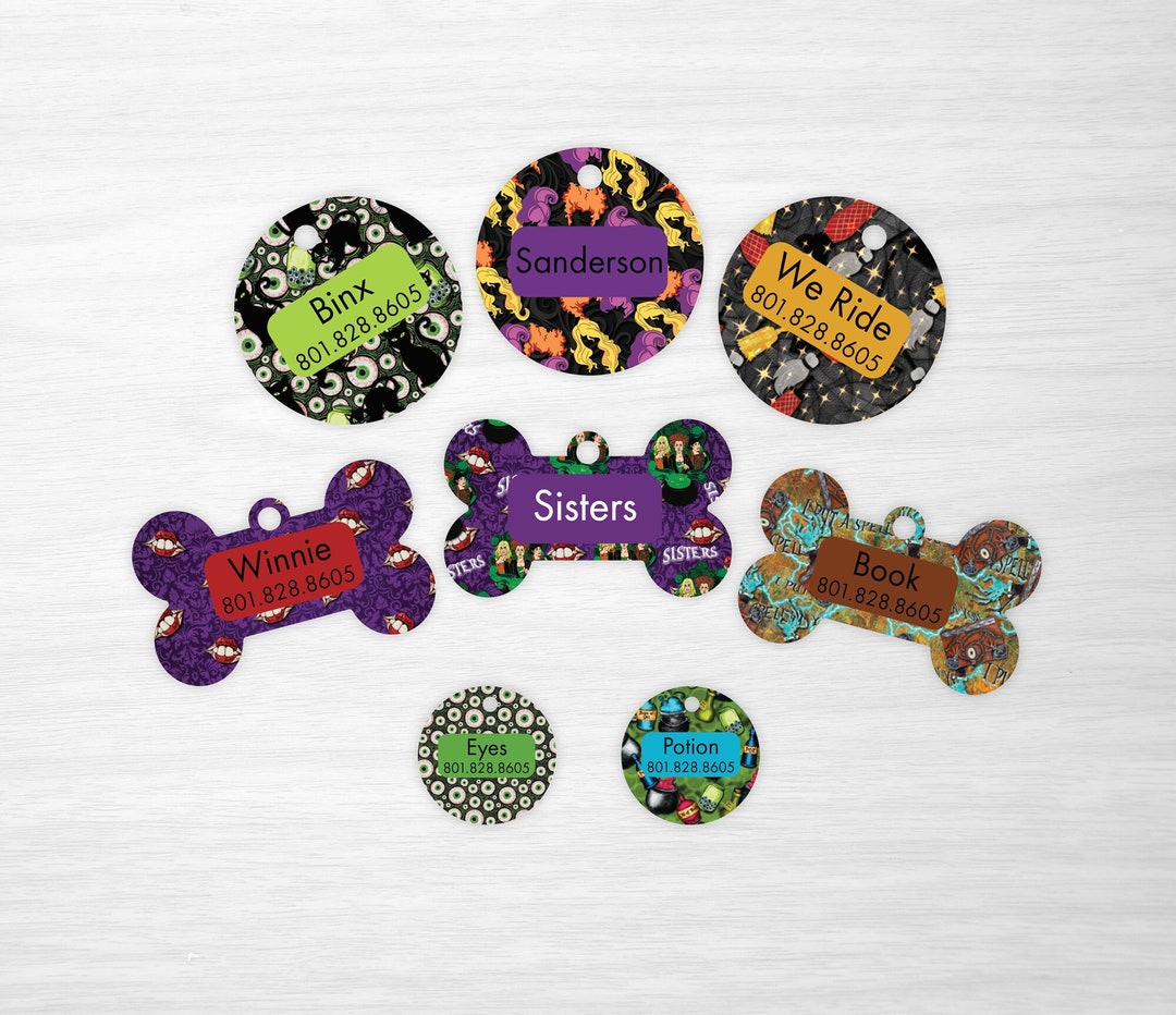 Hocus Pocus Collection - Personalized Pet Tags, Dog Tags for Dogs, Cat ...