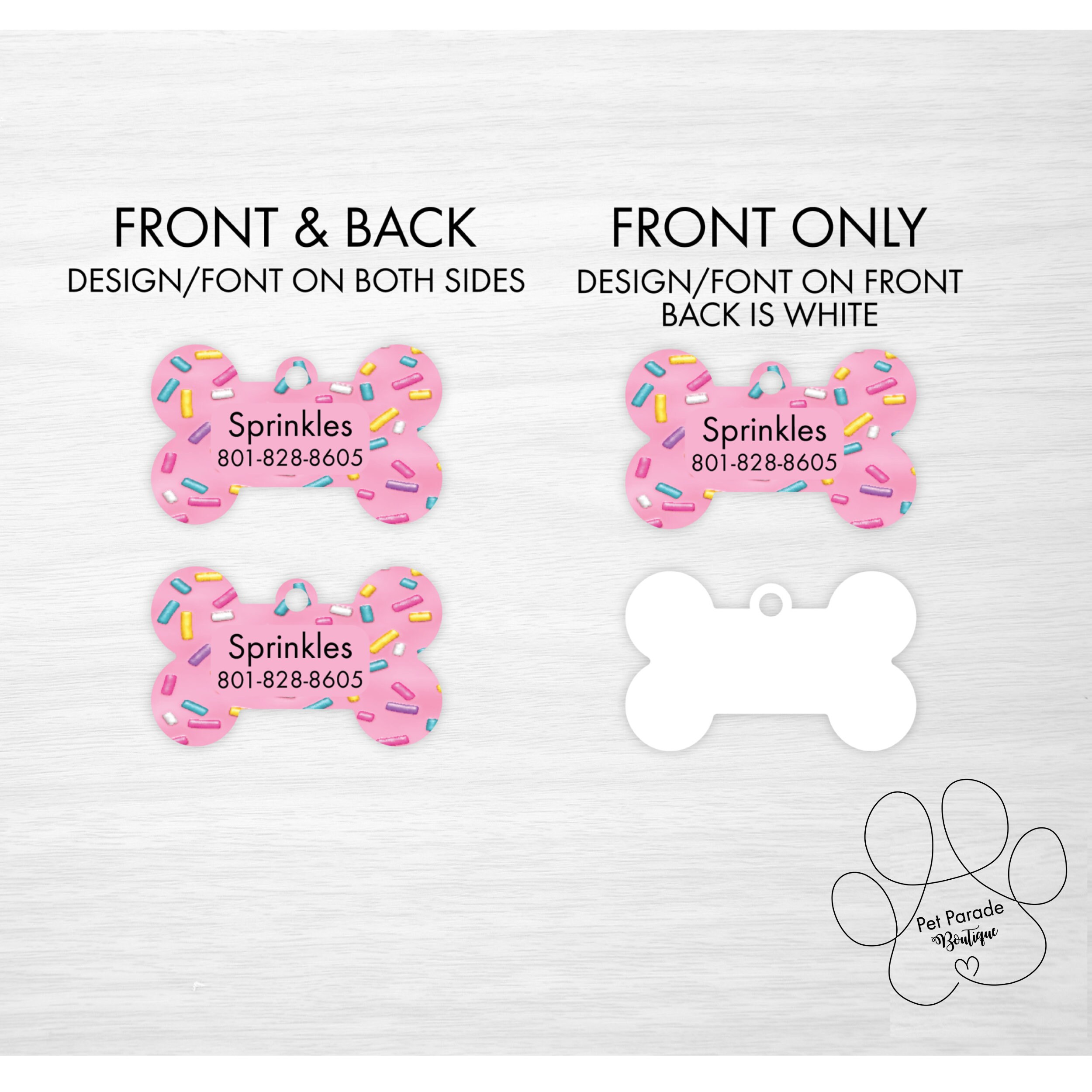 Pretty in Pink Collection Personalized Pet Tags Dog Tags | Etsy