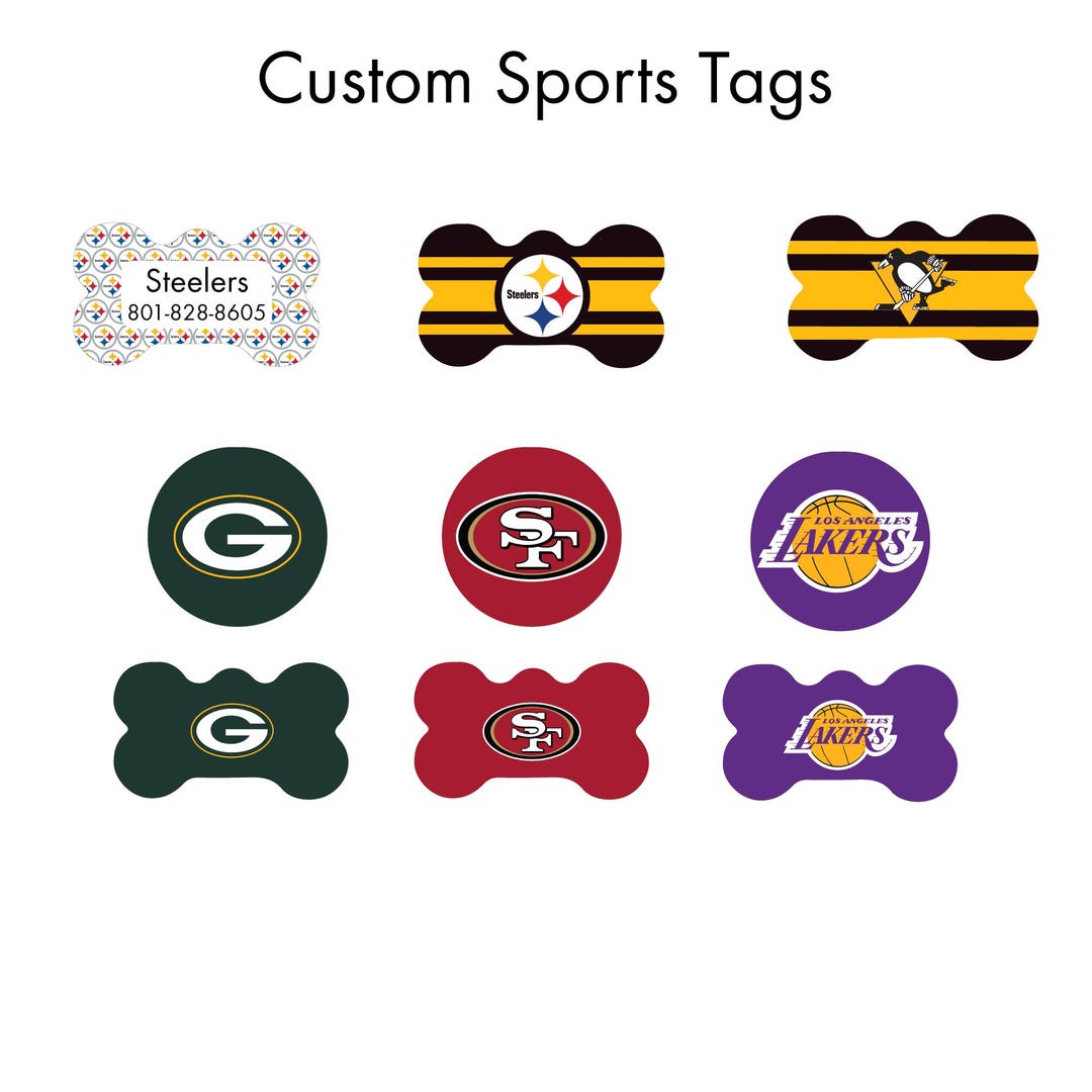 Sports Tags - NFL Steelers Collection, NBA, Baseball - Etsy