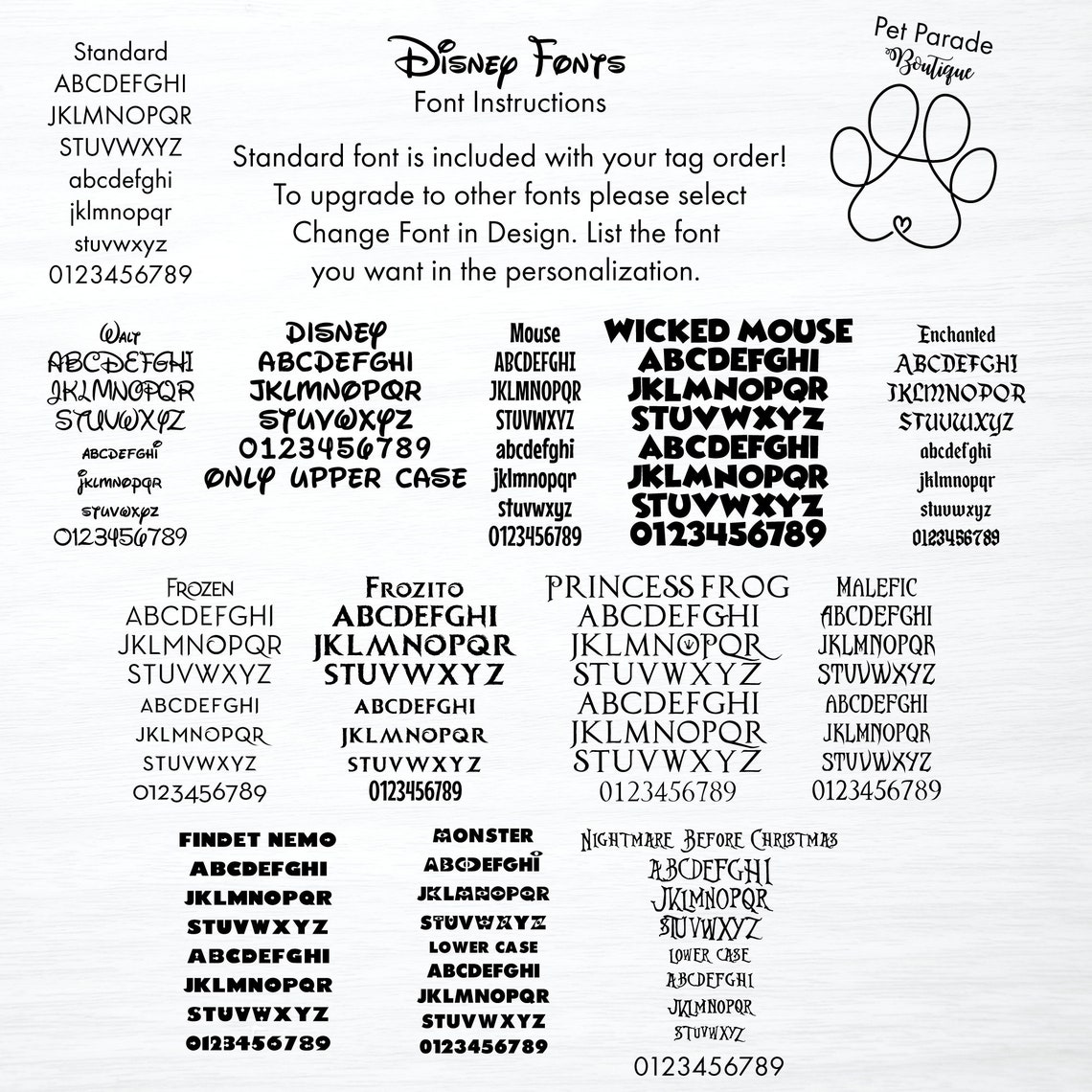 Font Change for Personalized Pet Tags, Dog Tags for Dogs, Cat Tags - Etsy