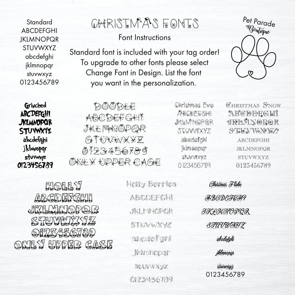 Font Change for Personalized Pet Tags Dog Tags for Dogs Cat | Etsy