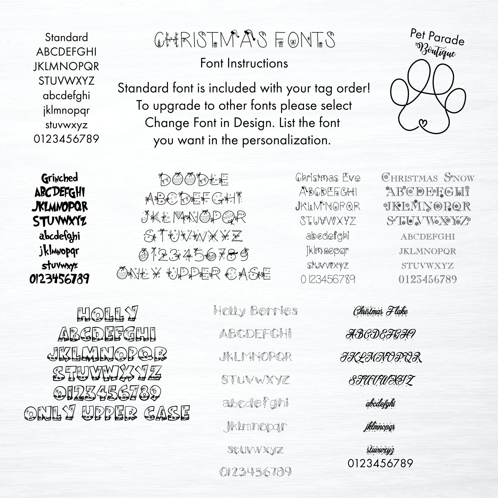 Font Change for Personalized Pet Tags Dog Tags for Dogs Cat - Etsy