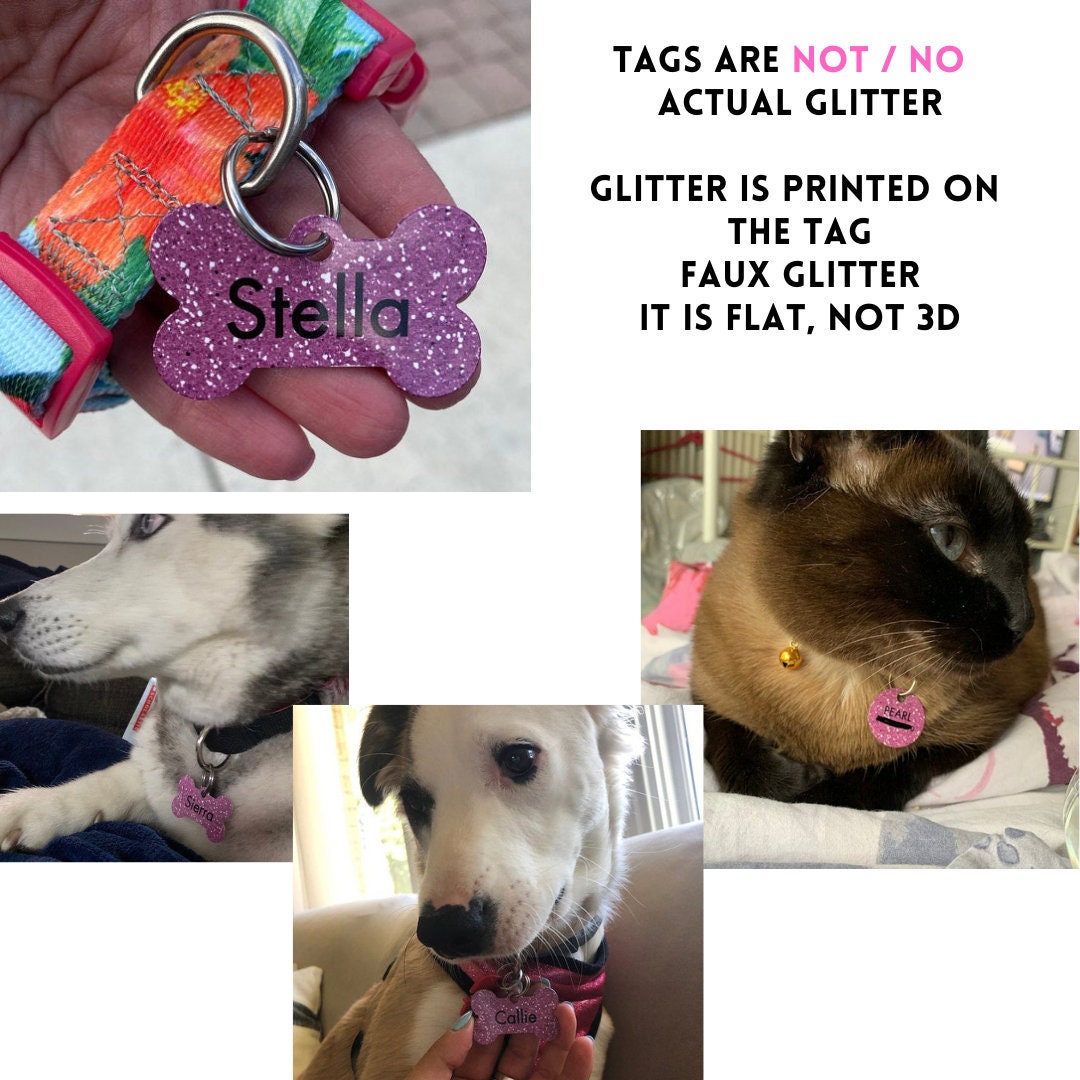 Pretty in Pink Collection Personalized Pet Tags Dog Tags | Etsy