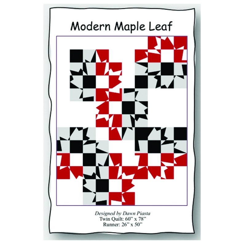 Modern Maple Leaf Pattern - Etsy