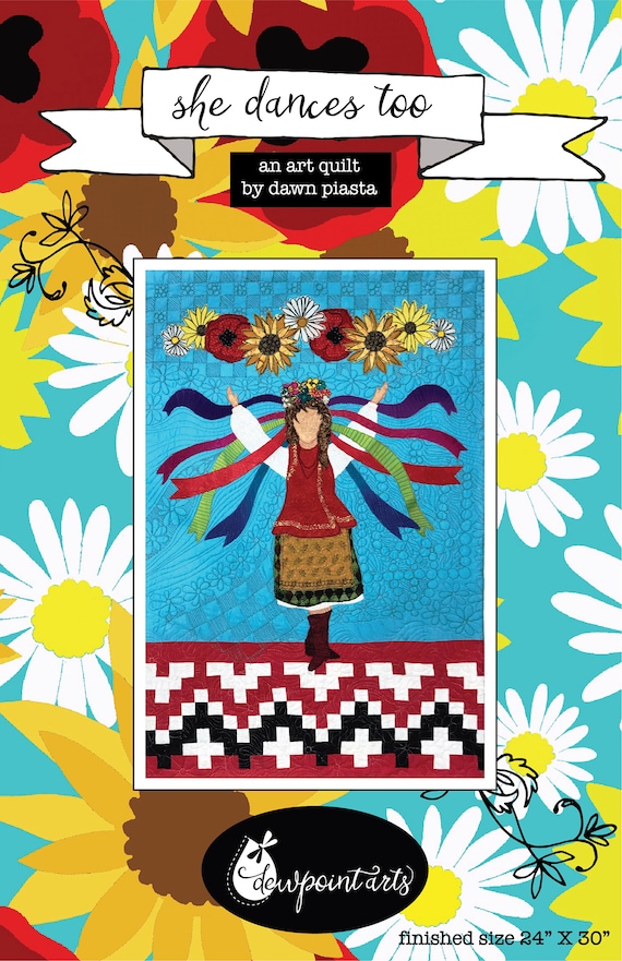 She Dances Too Appliqué Art Quilt Pattern | Etsy