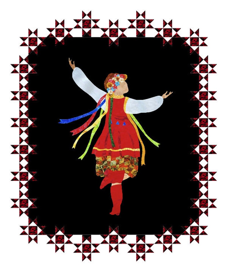 She Dances: Ukrainian Dancer Applique Art Quilt Pattern : r/LoveForUkraine