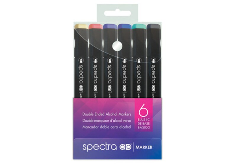 Spectra Ad Marker Set 6 Basic Colors - Etsy New Zealand