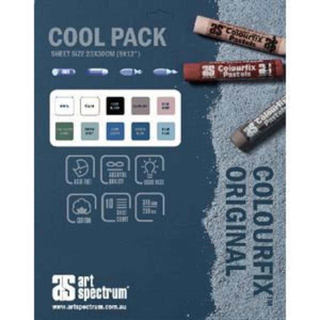Colourfix Pastel & Multi-media Paper Pack: Cool Colors - Etsy