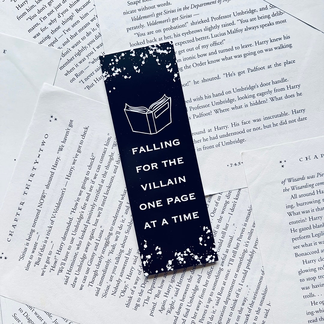 Falling for the Villain Bookmark - Etsy