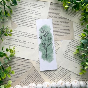 Green Floral | Bookmark - Etsy