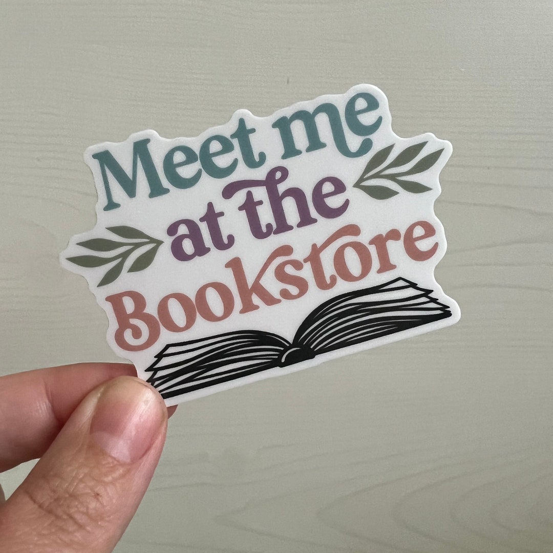 Meet Me at the Bookstore | Vinyl Sticker - Etsy