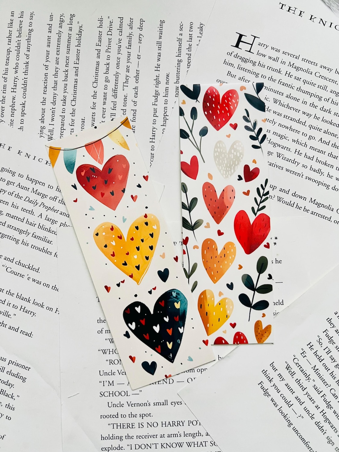 Cute Heart Bookmark SET OF 2 - Etsy