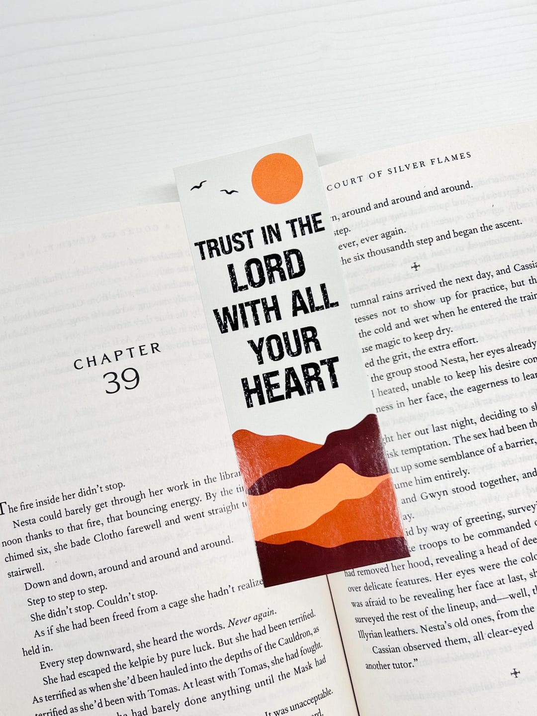 Trust in the Lord With All of Your Heart | Christian Bookmark - Etsy