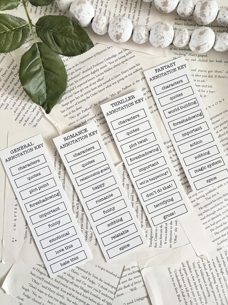 Annotating Bookmark - Etsy