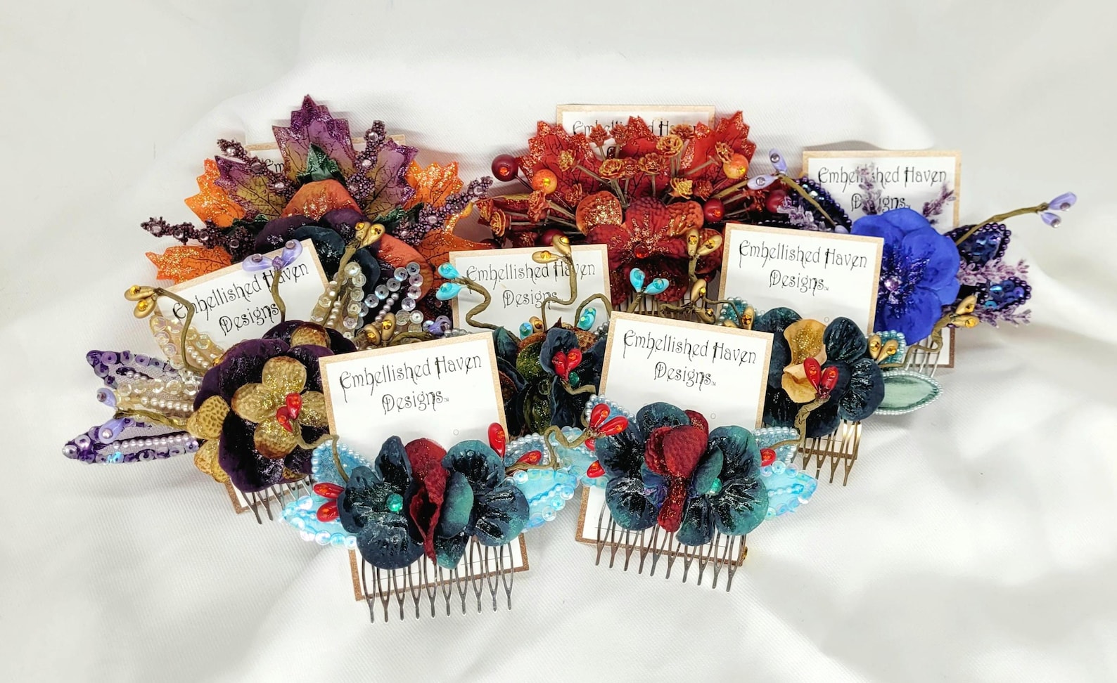 Rust Orange Red Hair Comb - Etsy