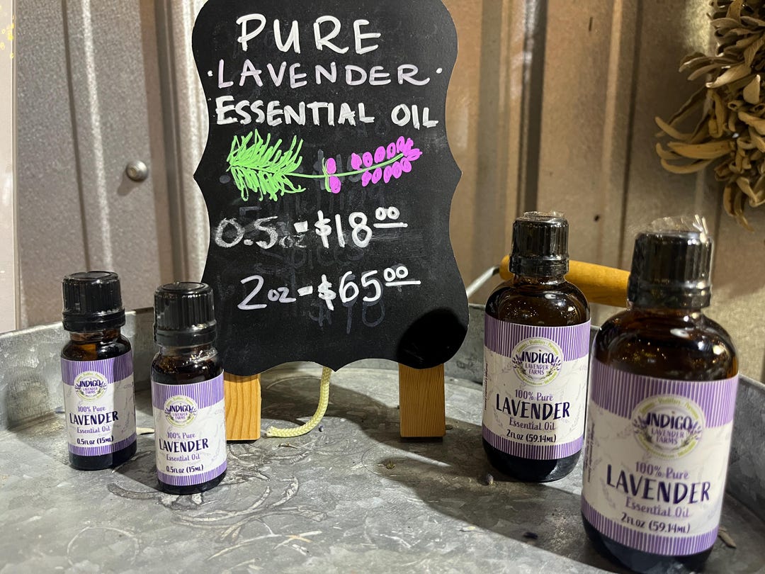 Lavender Essential Oil - Farm Made From Fresh Lavender - Etsy