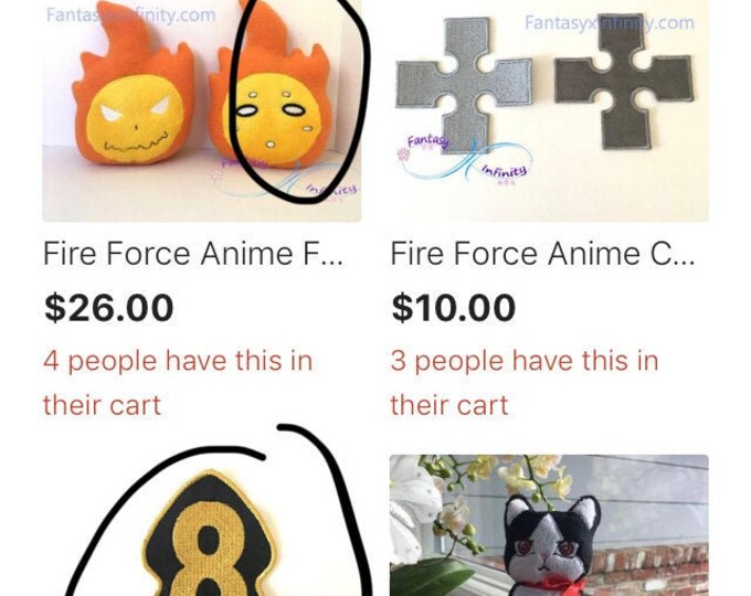 Fire Force Sputter Plush and Patch Bundle - Etsy