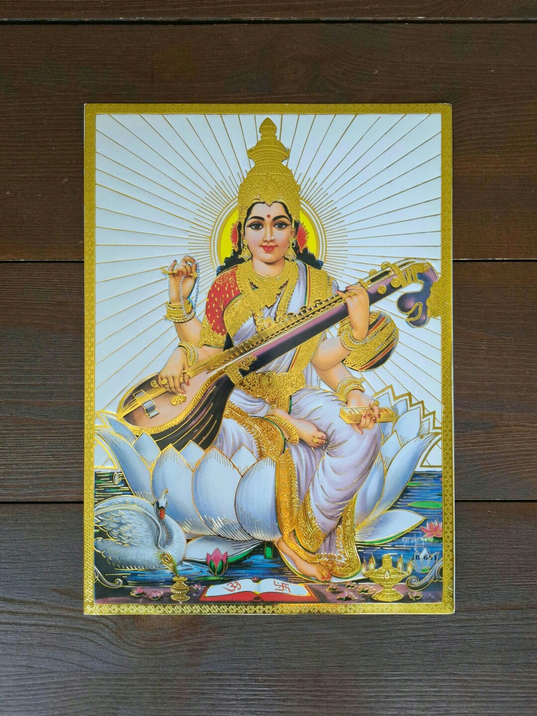 Hindu Goddess Sri Saraswati Poster - Etsy