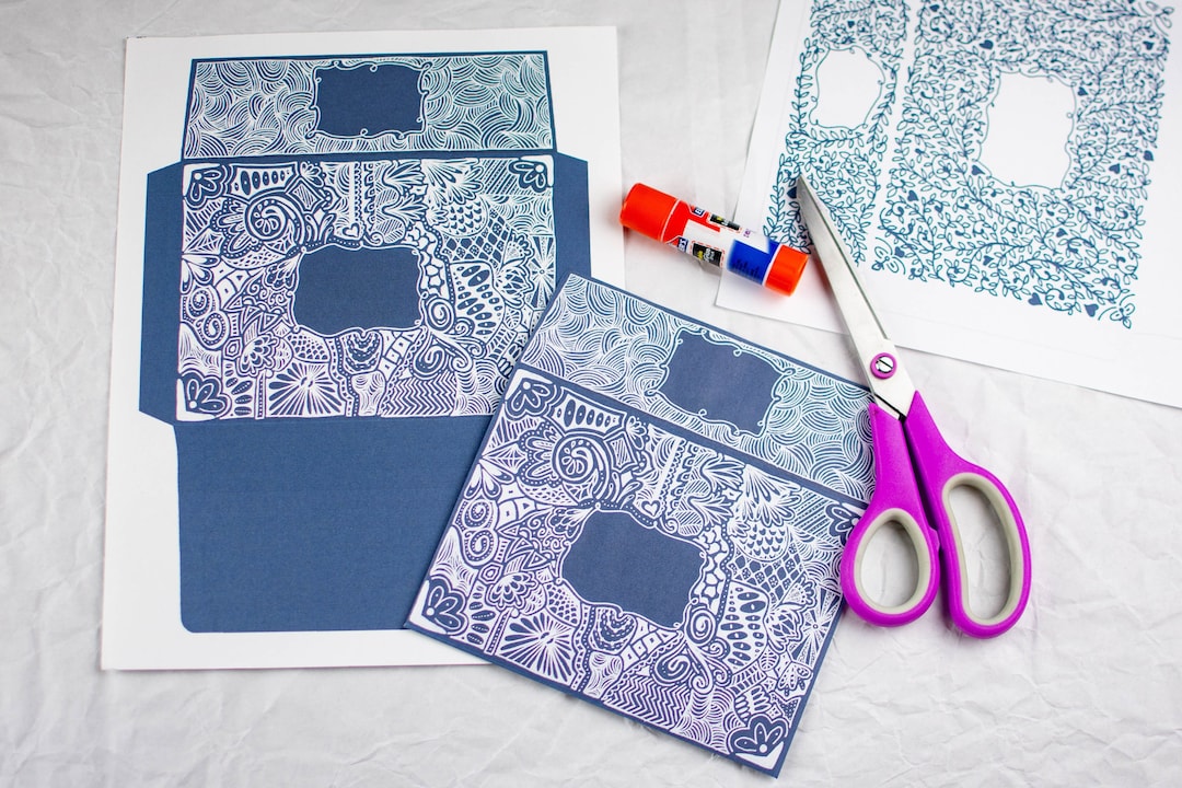 Printable Envelopes, Decorative Envelopes, Envelope Template, Penpal ...