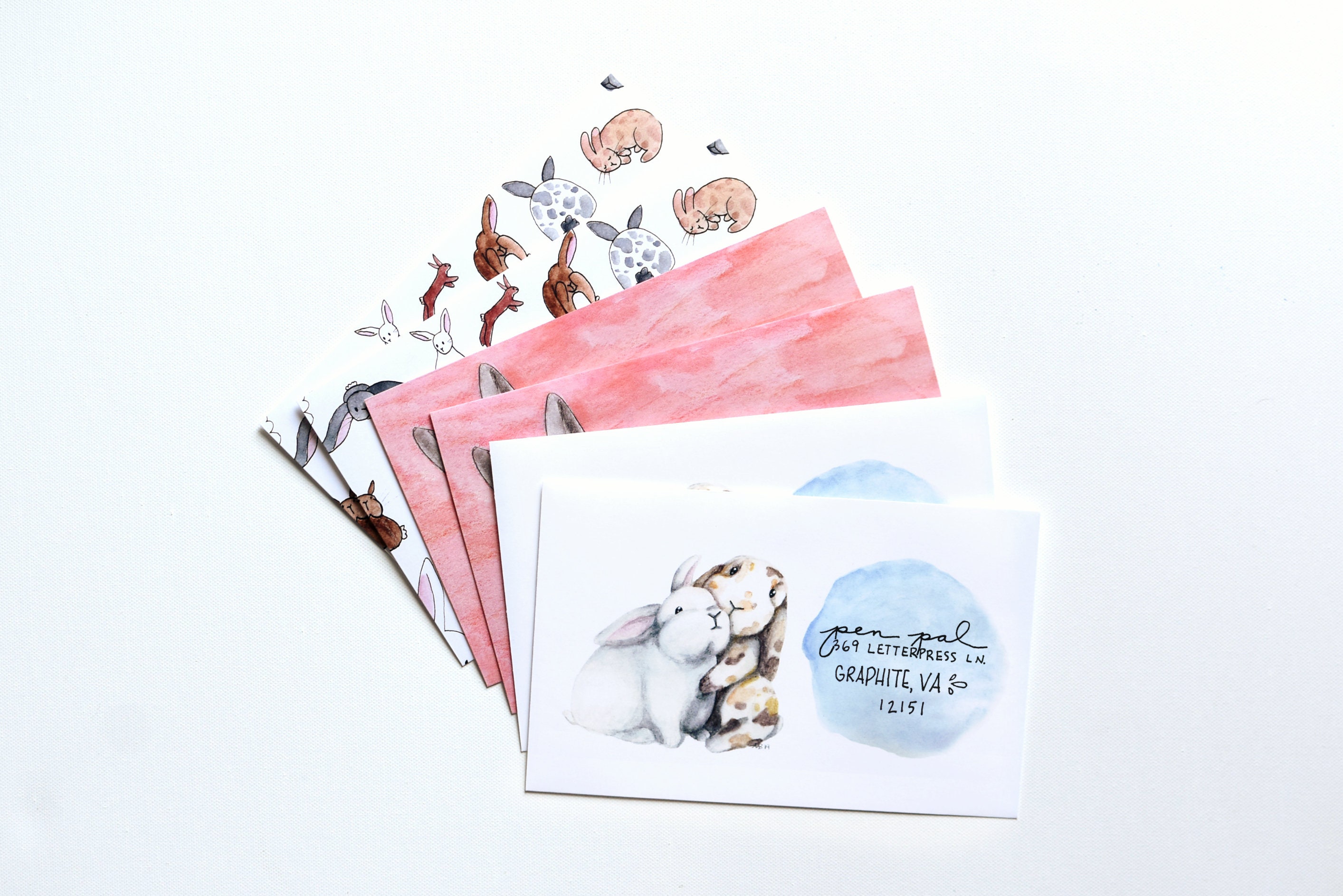 Decorative Envelopes, Rabbit Envelope Set, Mail Art, Envelope Art ...