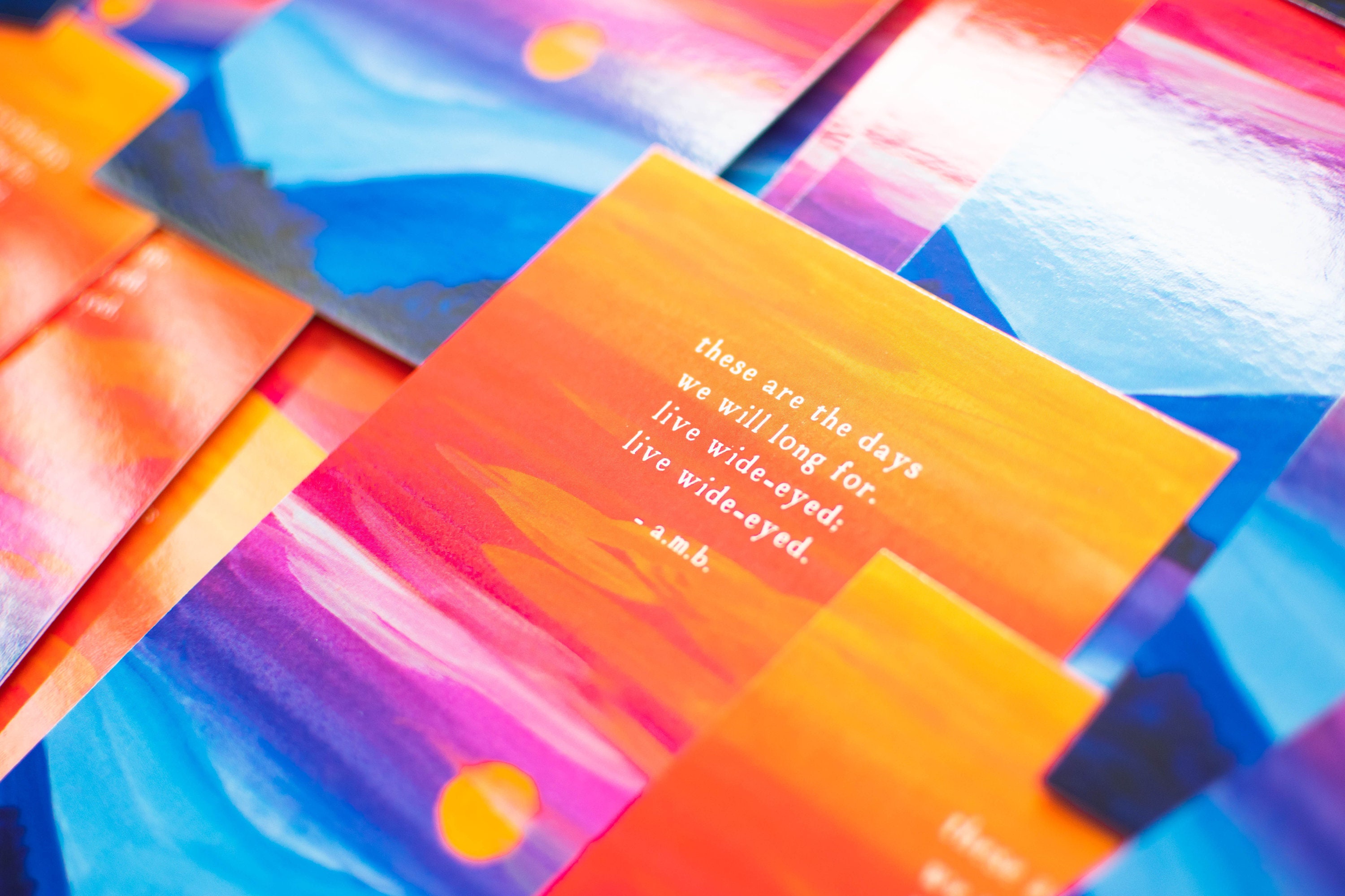 Live Wide-eyed Postcard Poem Cards Painted Postcards Poem | Etsy