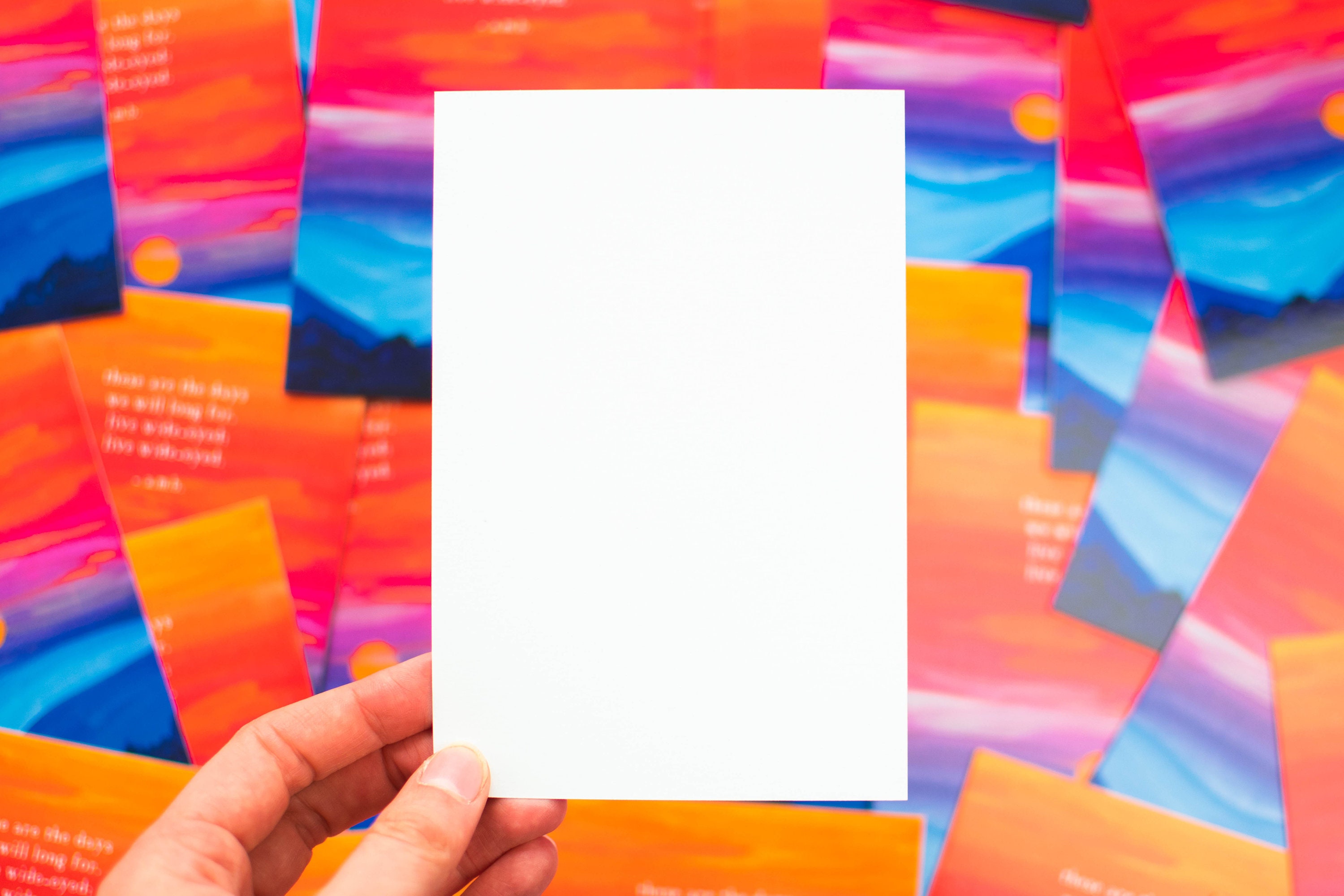 Live Wide-eyed Postcard Poem Cards Painted Postcards Poem - Etsy