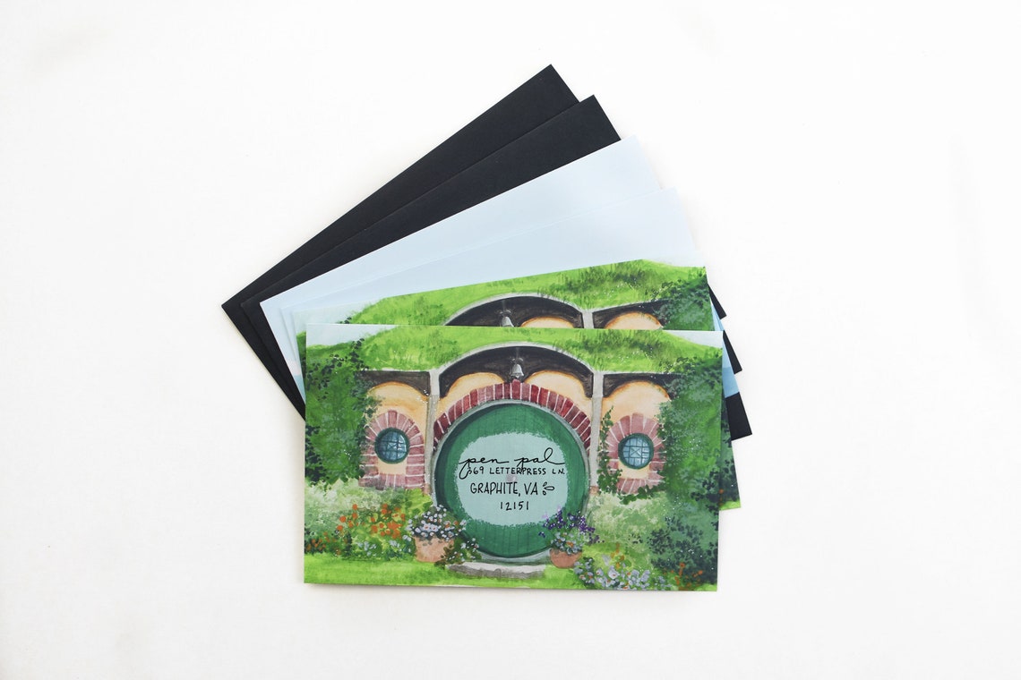 LOTR Decorative Envelopes Mail Art Envelope Art Penpal - Etsy